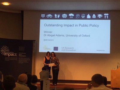 CONGRATULATIONS TO ABI ADAMS WHO HAS BEEN AWARDED THE 2018 ESRC ...